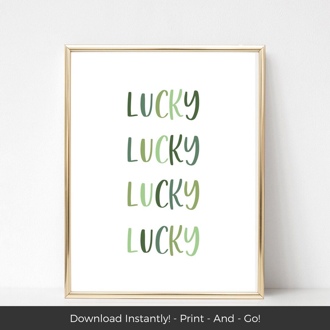 St Patricks Day Wall Art Printable Decor, Saint Patricks Day Printable ...