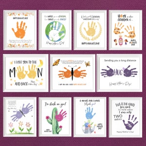 Mothers Day Handprint Art Bundle for Grandma, Grand Mothers Day ...