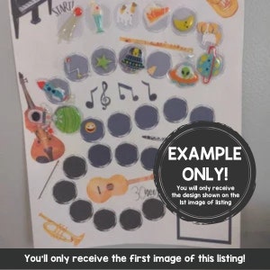 Music Reward Chart for Kids Behavior Chart Printable, Music Practice ...