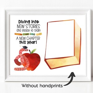 Back to School Handprint Craft for Kids, Handprint Art School Activity ...