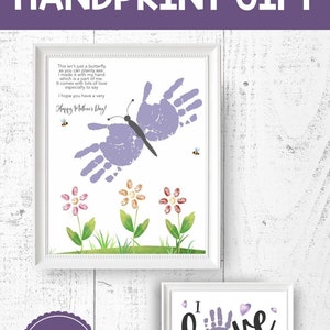 1st Mothers Day Baby Keepsake, Handprint Craft for Kids, Mothers Day ...