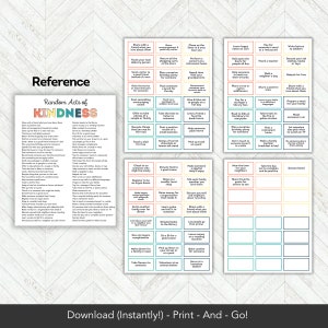 Random Acts of Kindness Activities, Boredom Busters for Kids and ...