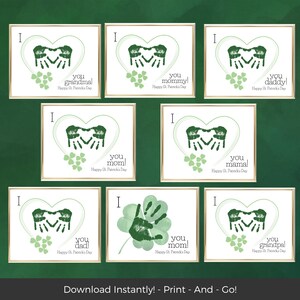 Printable St Patricks Day Handprint Craft Ideas, St Patricks Handprint ...