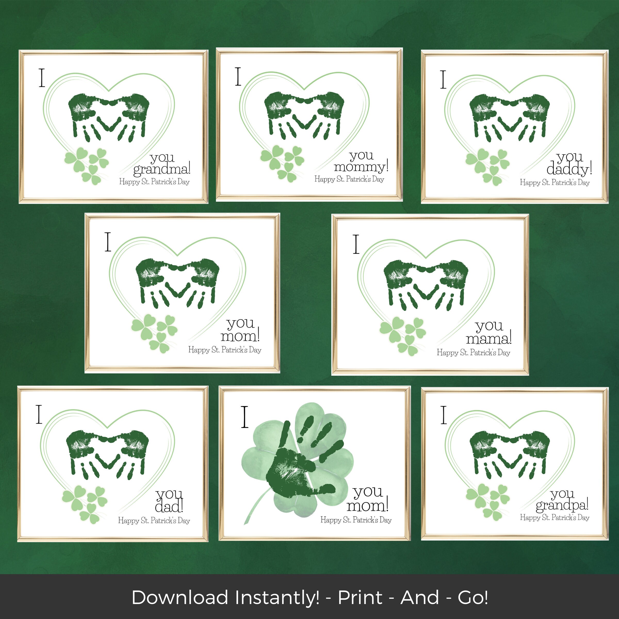 Printable St Patricks Day Handprint Craft Ideas, St Patricks Handprint ...