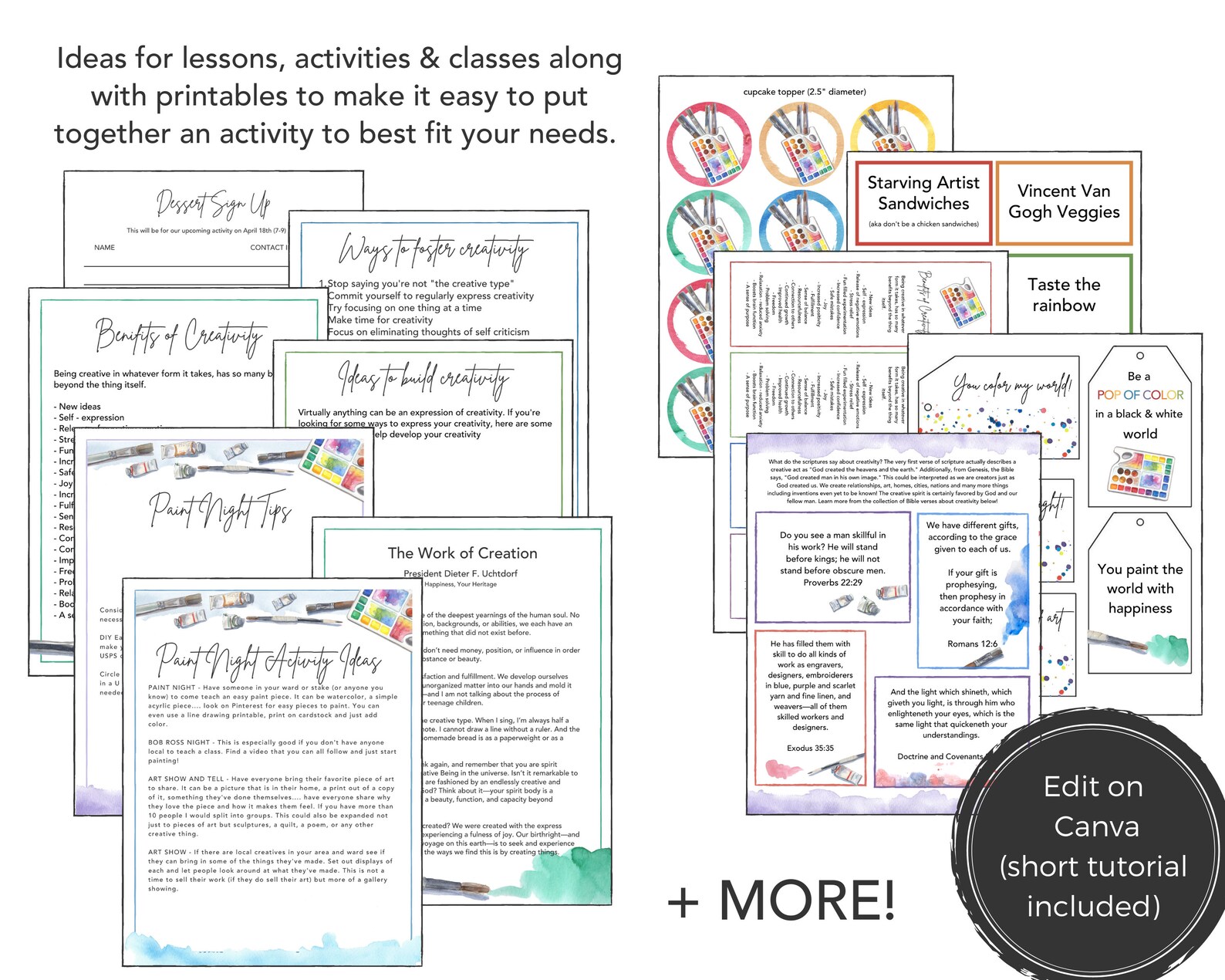 Relief Society Paint Night Activity RS Activity Invitation - Etsy