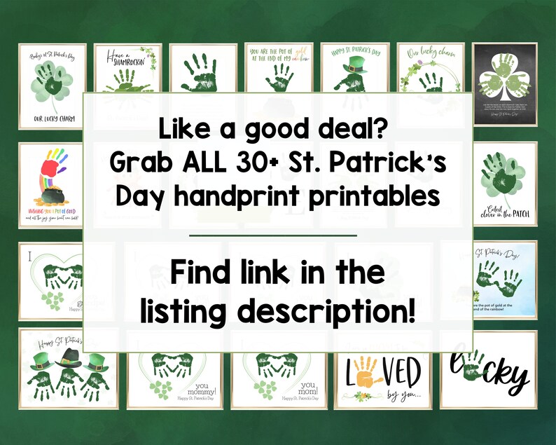 Printable St Patricks Day Craft Four Leaf Clover Craft 4 - Etsy