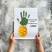 Pineapple Art, Summer Handprint Art, Printable Handprint Pineapple ...