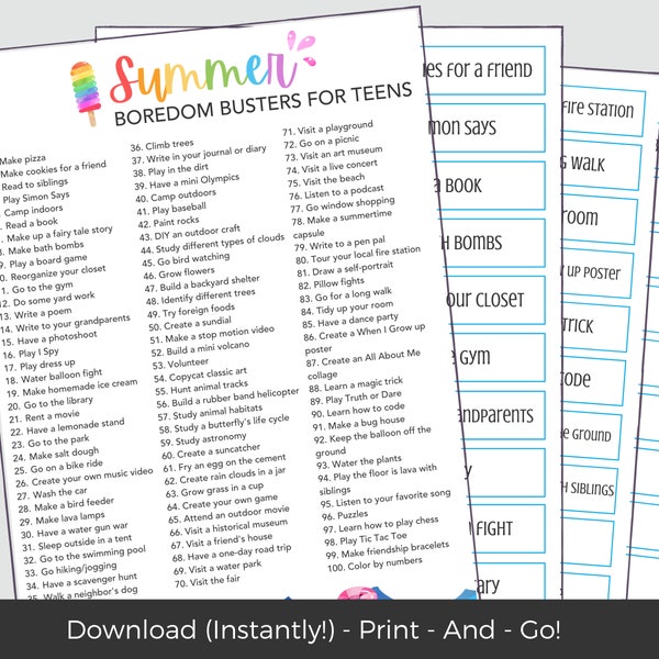 Boredom Buster - Etsy