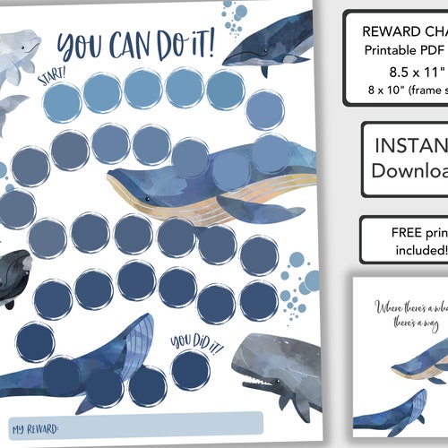 Reward Chart for Kids Printable Rainbow Behavior Chart Daily - Etsy