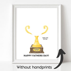 Grandpa Fathers Day Handprint Printable Poem, Grandpa Gift From ...
