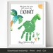 Dinosaur Printable Handprint Art, Valentine Handprint Craft for Kids ...