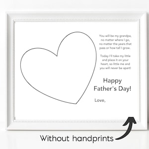 Grandpa Fathers Day Handprint Printable Poem, Grandpa Gift From ...