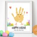 Baby Chick Easter Craft Easter Handprint Kids Craft | Etsy