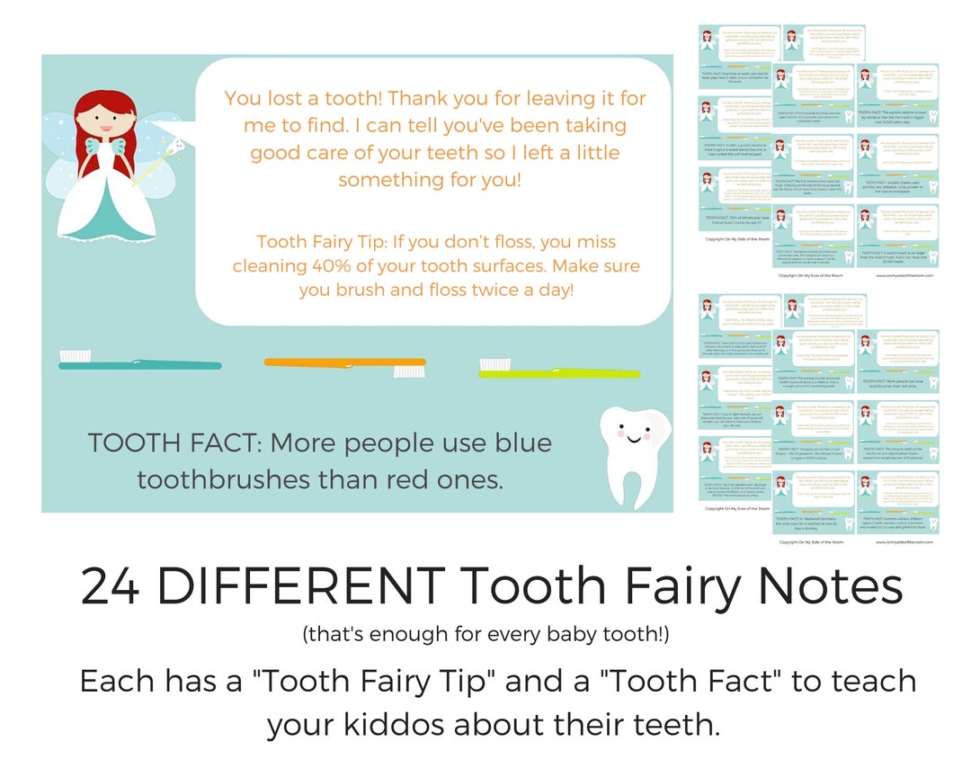 Tooth Fairy Letter - Tooth Fairy Note - Lost Tooth Receipt - Tooth ...