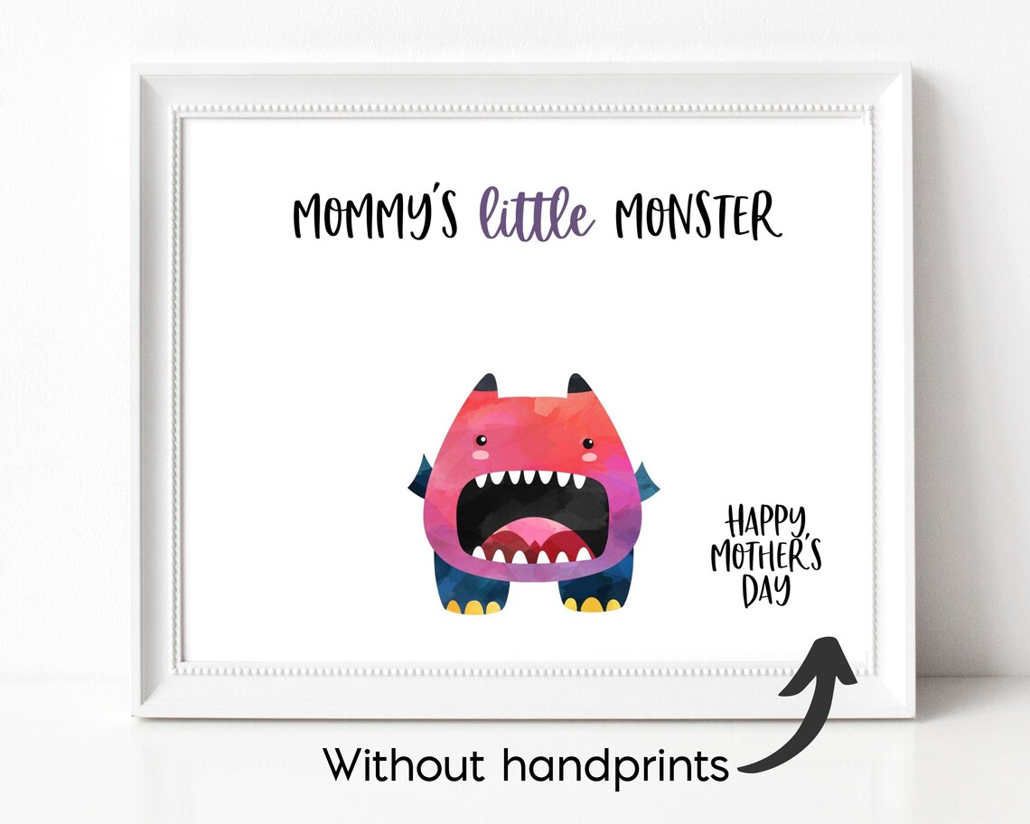 Printable Mothers Day Handprint Craft for Kids Mom Gift From - Etsy