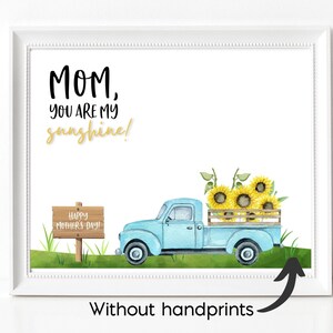 Printable Mothers Day Handprint Craft for Kids, Mom Gift From Kids ...