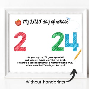 2024 Graduation Last Day of School Handprint Craft, End of School Year ...