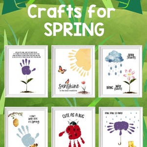 Rain and Umbrella Handprint Activity, Preschool or Toddler Handprint ...