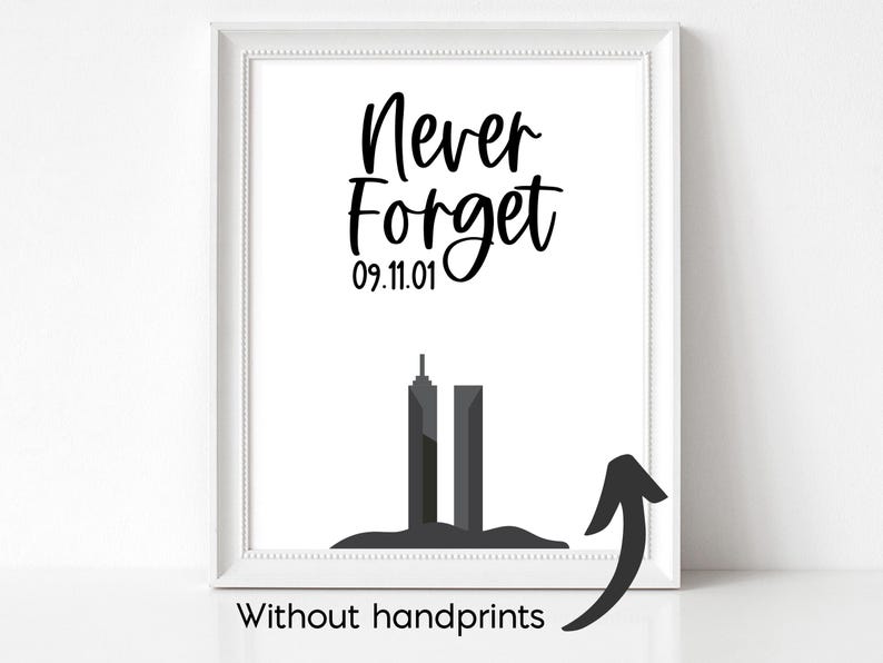 9/11 Handprint Craft Bundle Printable, Patriot Day Kids Activities ...