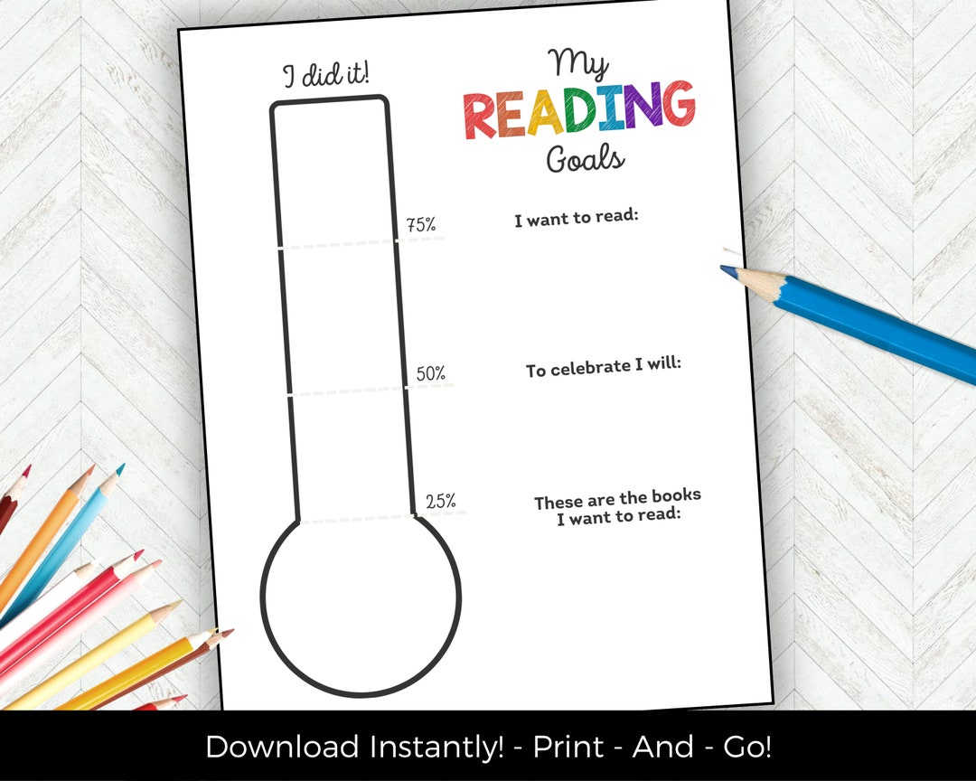Book Reading Challenge Printable, Reading Tracker Printable, Book ...