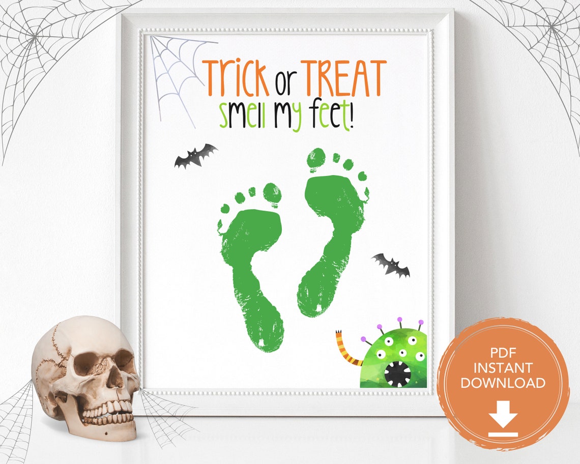 Halloween Handprint Craft DIY Craft for Kids Art Halloween - Etsy