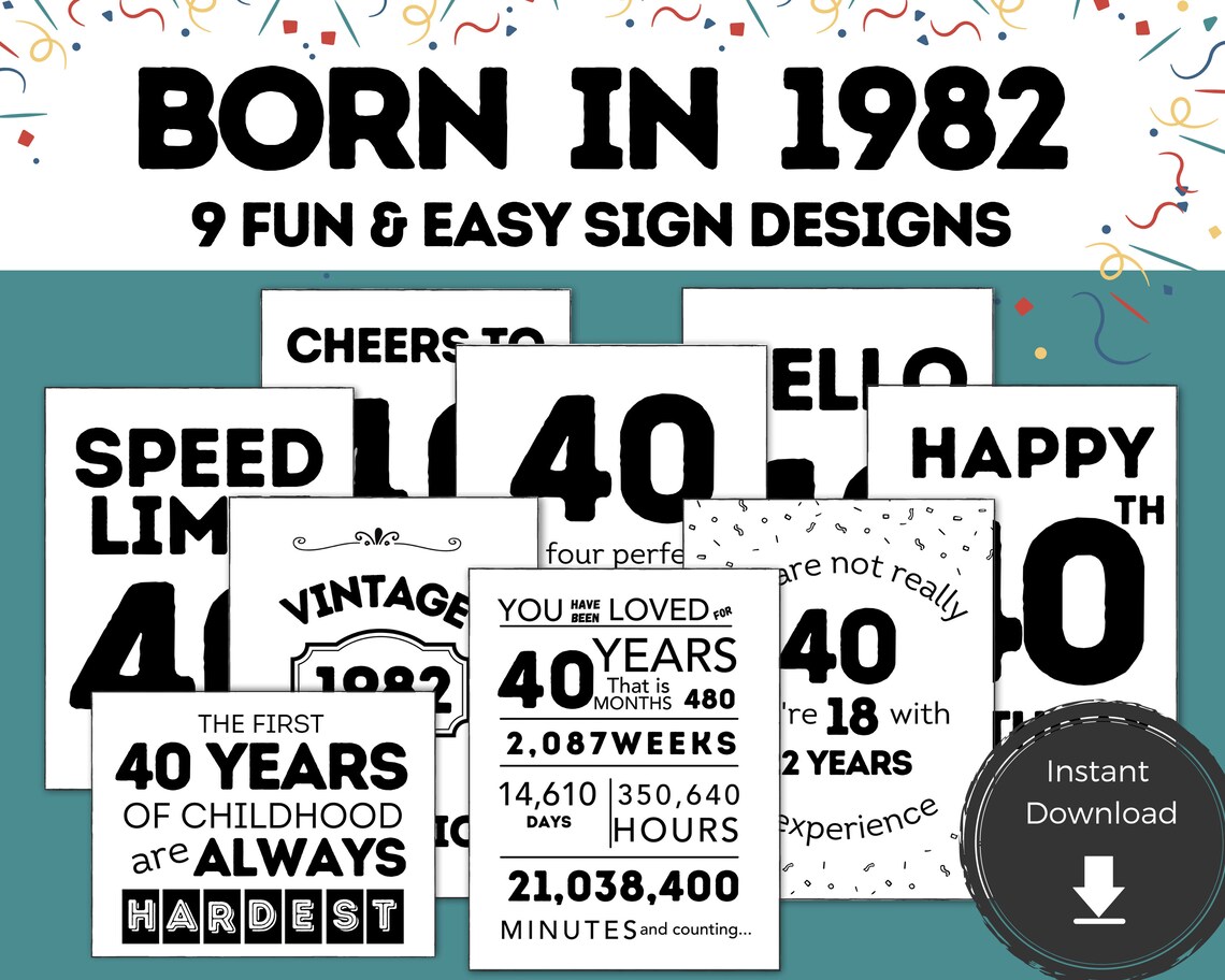 40th Birthday Games 40 Birthday 40th Birthday Party Games | Etsy