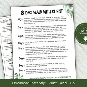 Printable Easter Countdown Christian Easter Activity Easter - Etsy