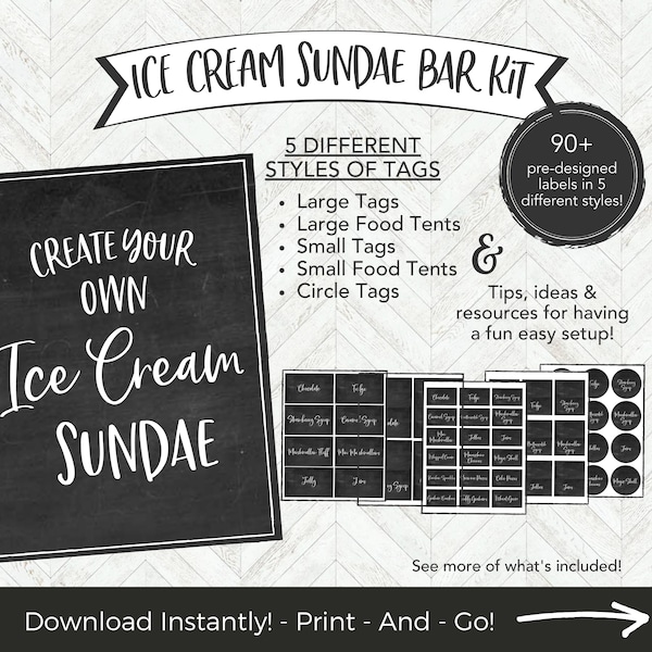 Sundae Bar - Etsy