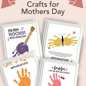 Poem Handprint Craft Card Gift for Mom, Preschool Printable Handprint ...