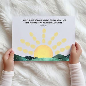 Scripture Craft Printable, Handprint Art for Kids, Easy Bible Crafts ...