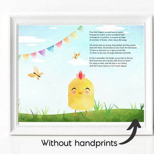 Easter Handprint Craft for Kids Easter Printable Handprint Art, Toddler ...