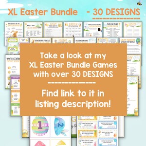 Taboo Easter Game, Fun Easter Printable Game for Kids Family Office ...