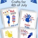 Firework Craft 4th of July Footprint Art, Fourth of July Footprint ...