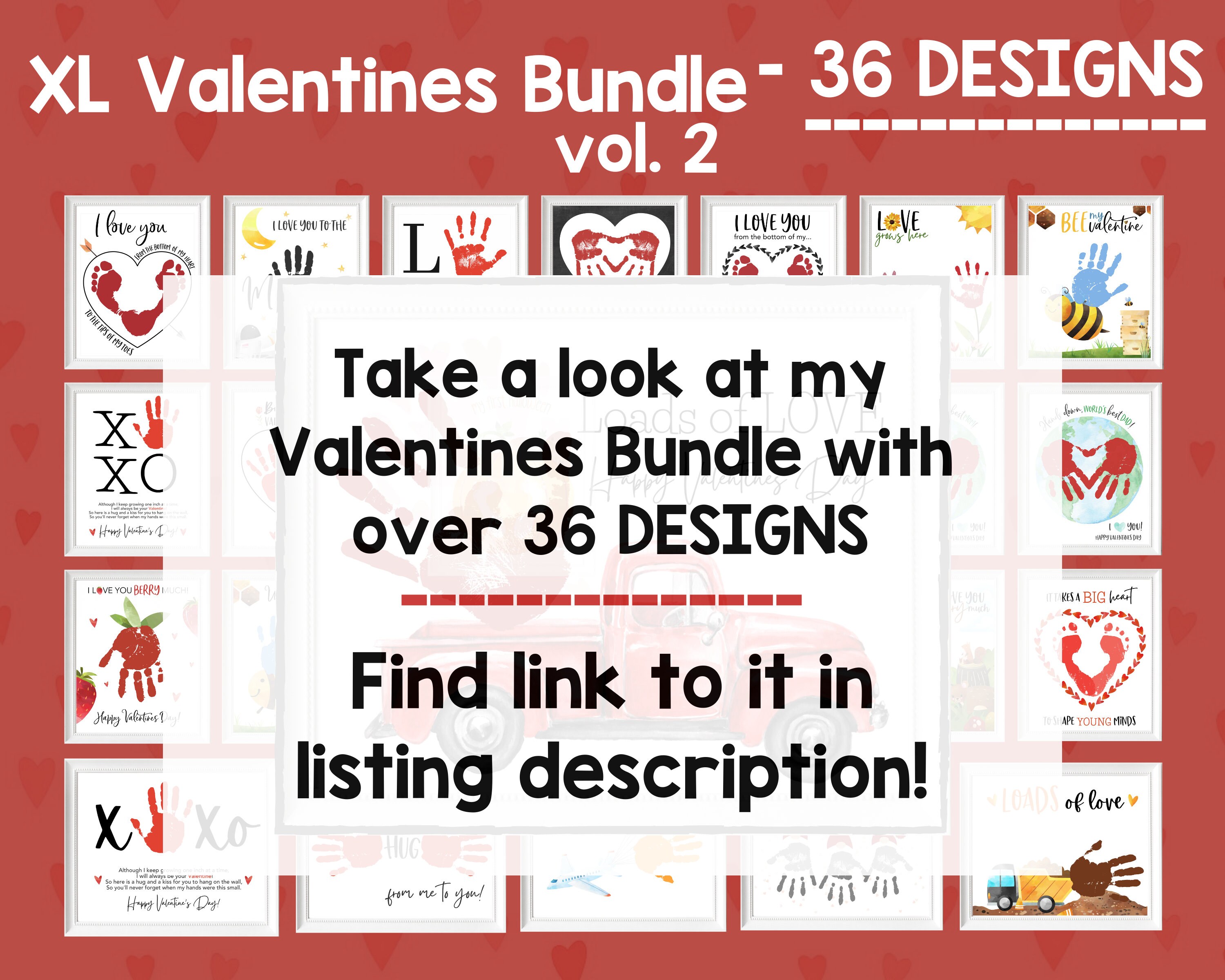 Printable Activities for Kids Valentines Day Handprint Art - Etsy