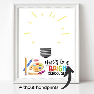 First Day of School Handprint Craft, Back to School First Week ...