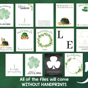 Printable St Patricks Day Handprint Craft Ideas St Patricks - Etsy