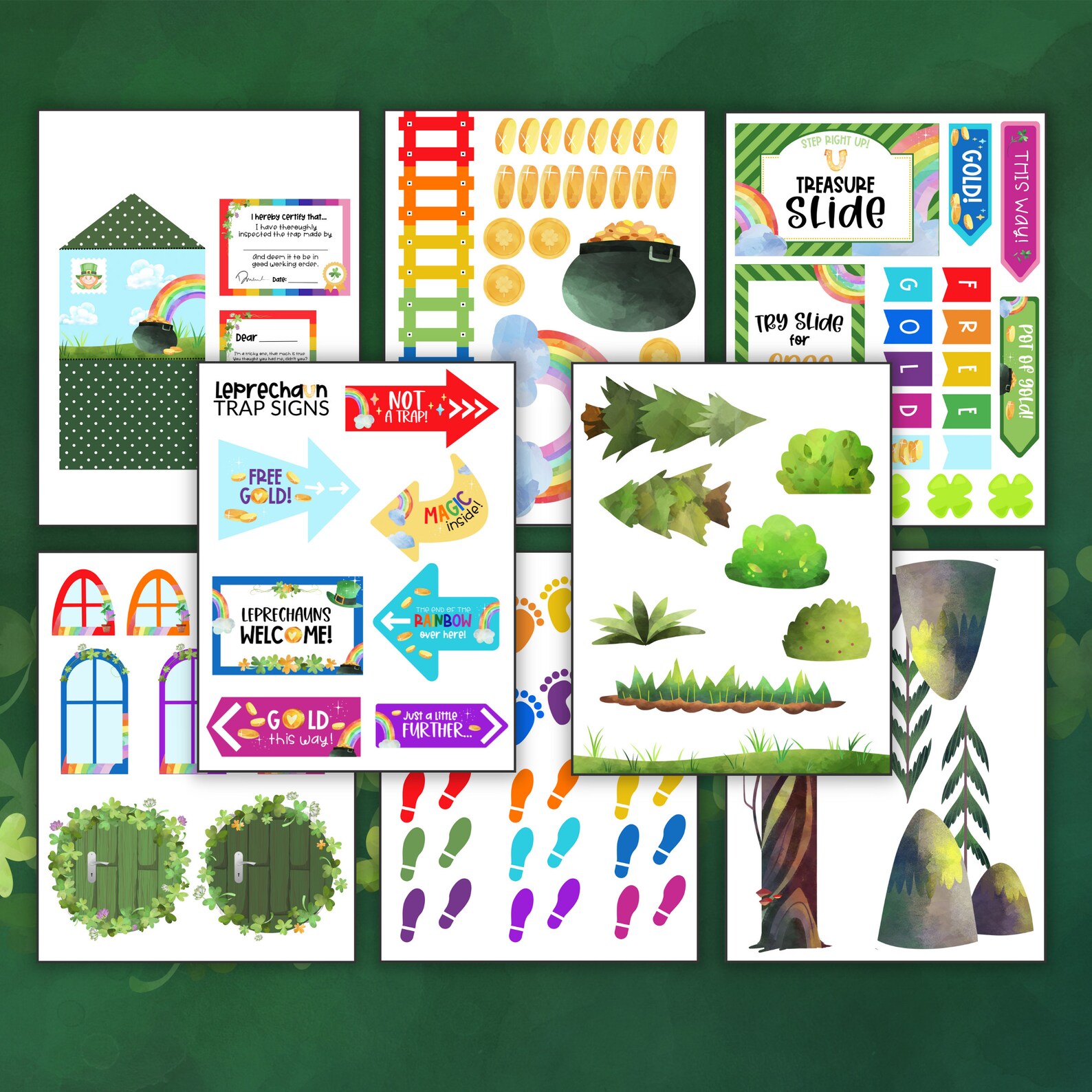 Leprechaun Trap Kit Printable, St Patricks Day Activities for Kids ...