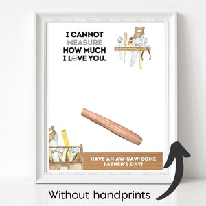 Fathers Day Printable Handprint Craft Gift for Dad From Kids, Easy ...