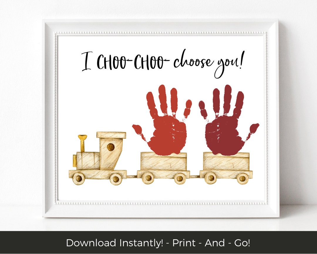 Printable Handprint Art, Toddler Crafts for Kids Art, Valentines ...