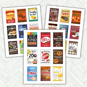 Printable Employee Appreciation Gift Tags Bundle, Easy Bulk Gift Idea ...