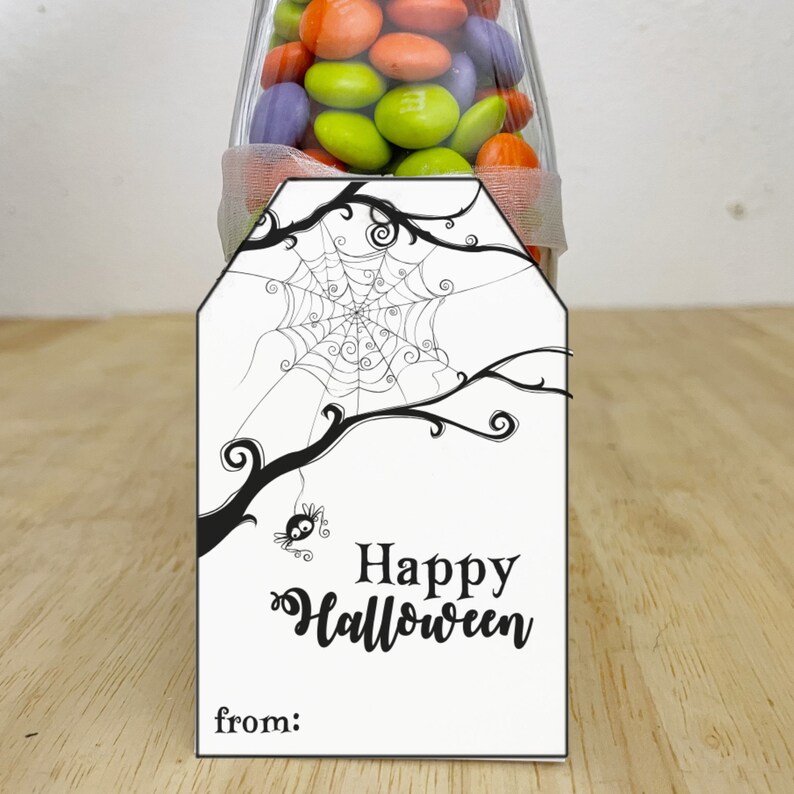 Halloween Gift Tag, Halloween Printable Goodie Bags Tag Download ...