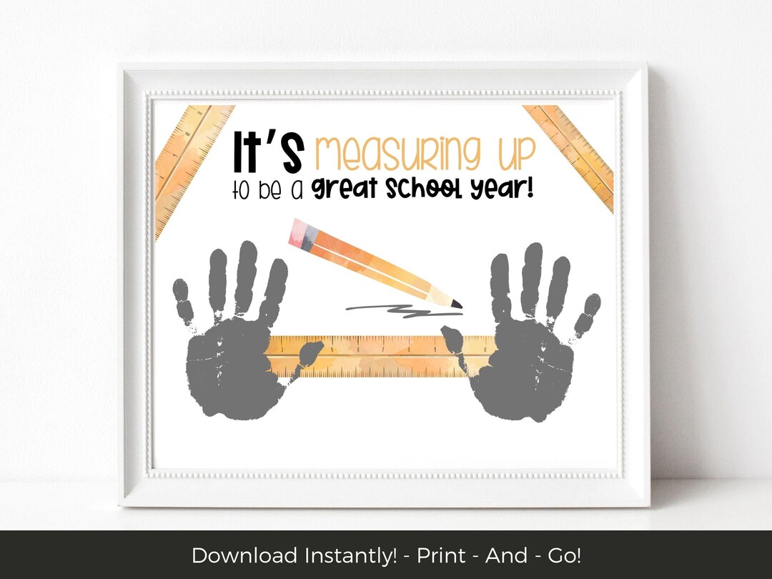 Back to School Handprint Craft for Kids, Handprint Art School Activity ...
