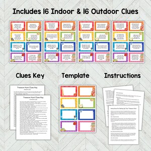 Back to School Scavenger Hunt Printable Cards, Indoor & Outdoor ...