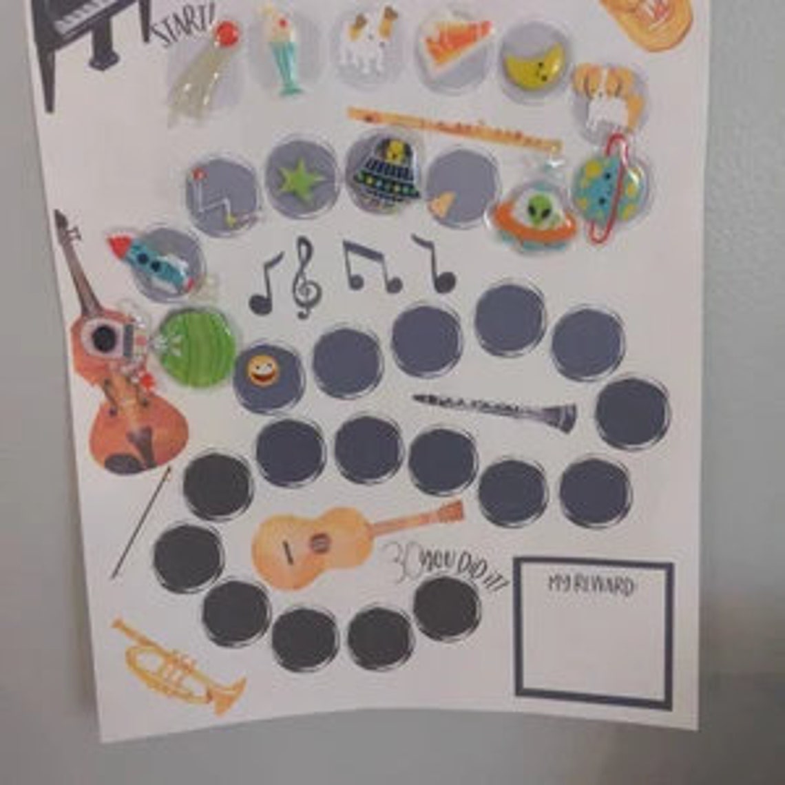 Monster Reward Chart for Kids Behavior Chart Printable Chore - Etsy