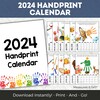 Handprint Calendar 2025 2026, Preschool Handprint Art Printable, 1st ...