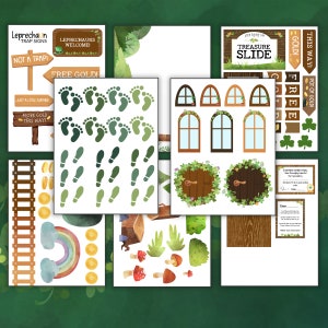Leprechaun Trap Kit Printable, St Patricks Day Activities for Kids ...
