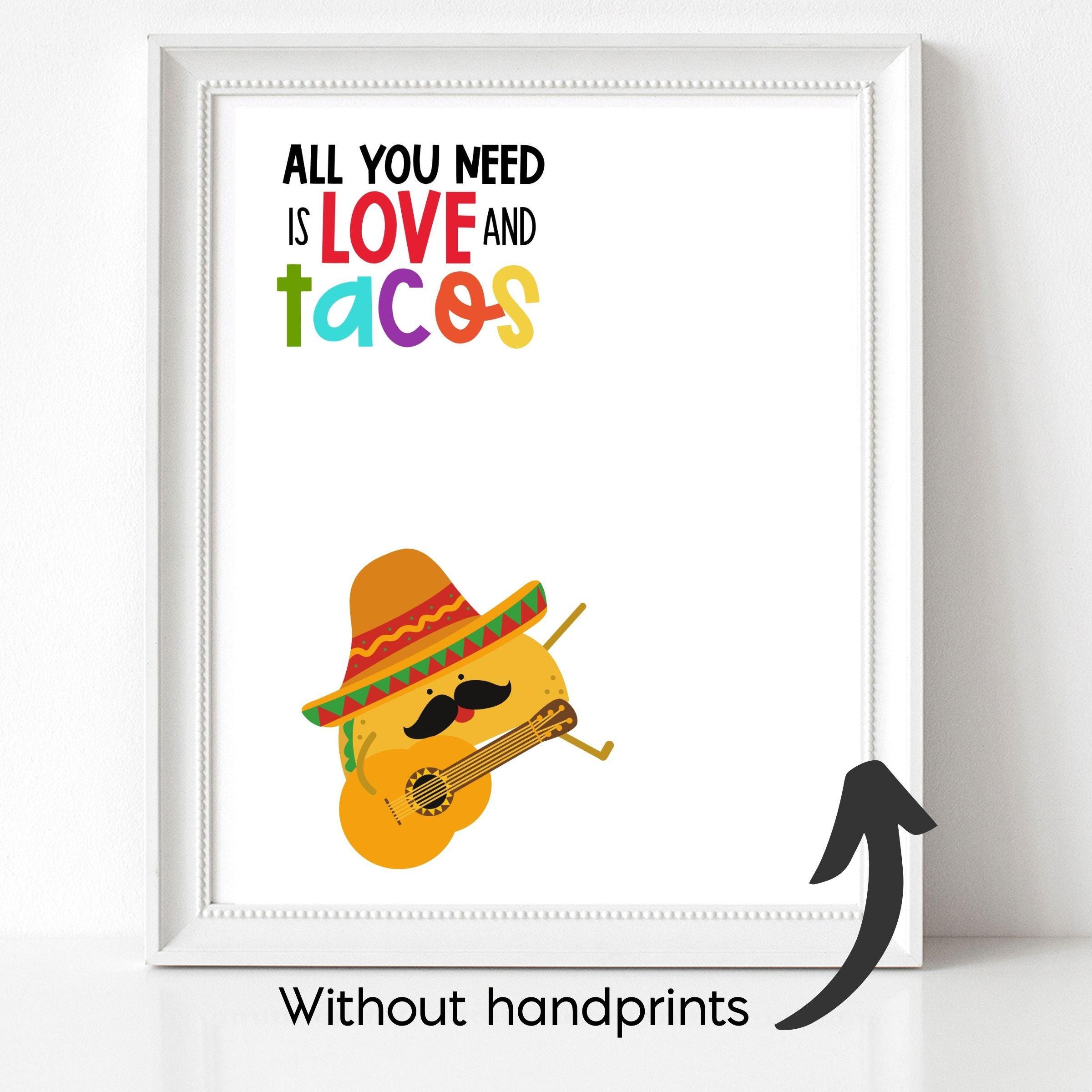 Taco Handprint Craft Cinco De Mayo Handprint Art Printable - Cinco De ...