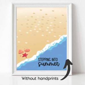 Stepping Into Summer Footprint Craft, Last Day of School Activity ...