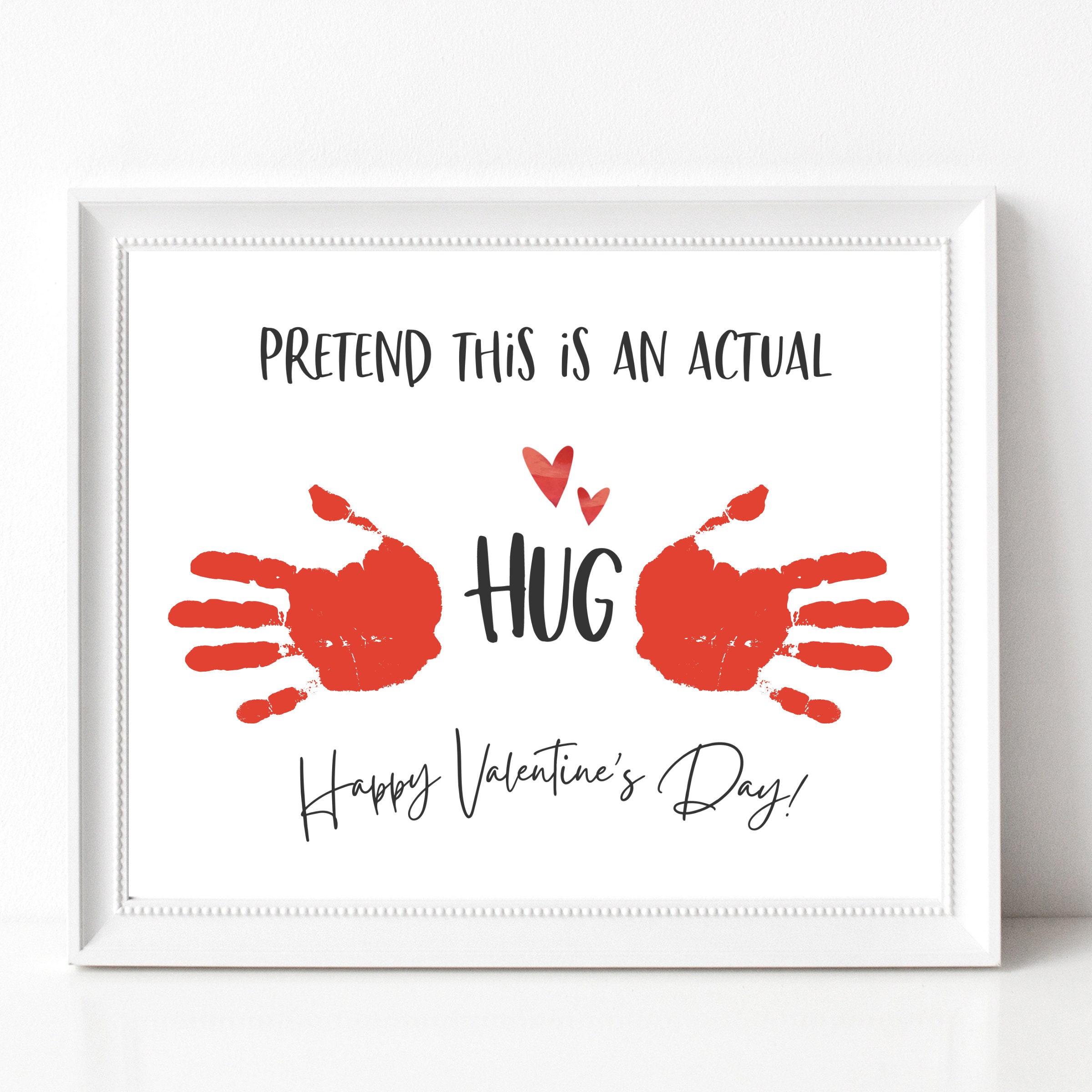 Valentines Grandpa Gift From Grandkids, Printable Handprint Art ...