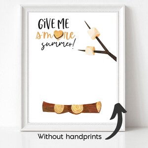 Smore Handprint Art, Summer Handprint Art, Printable Handprint Craft ...